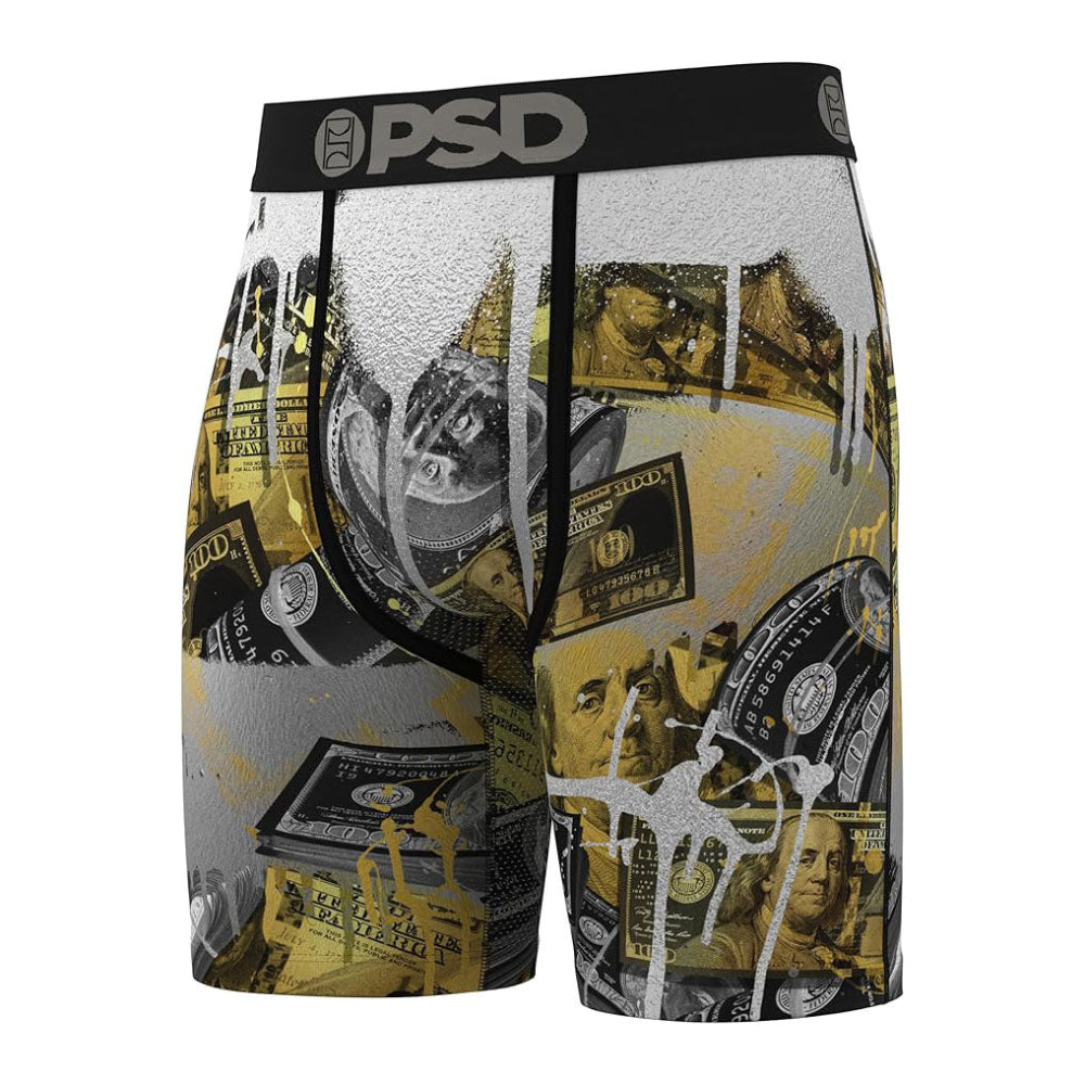 PSD Men's Multicolor Money Metal Boxer Briefs Extra Large Underwear ...