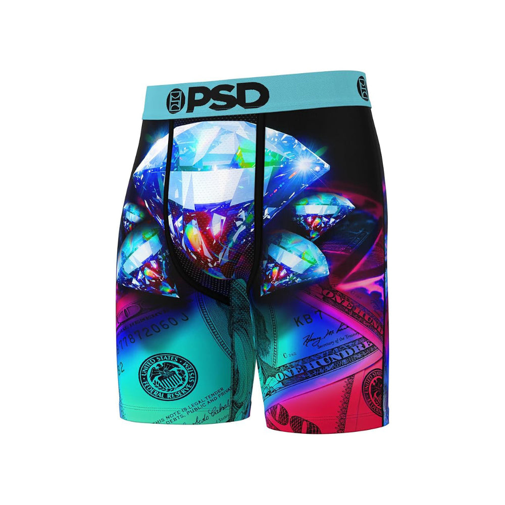 PSD Men's Multicolor Diamond Pentad Boxer Briefs Extra Large Underwear ...