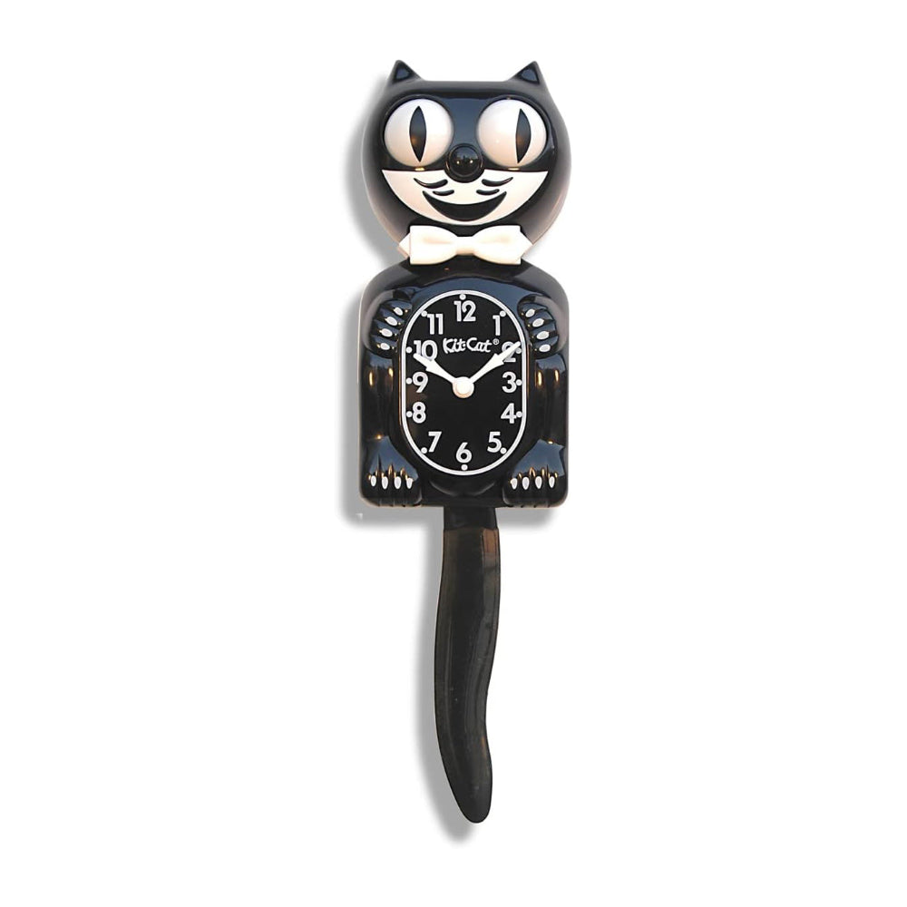 Kit Cat Klock Unisex-kid Black with Chrome Bow Tie Tuxedo Clock - BCW ...