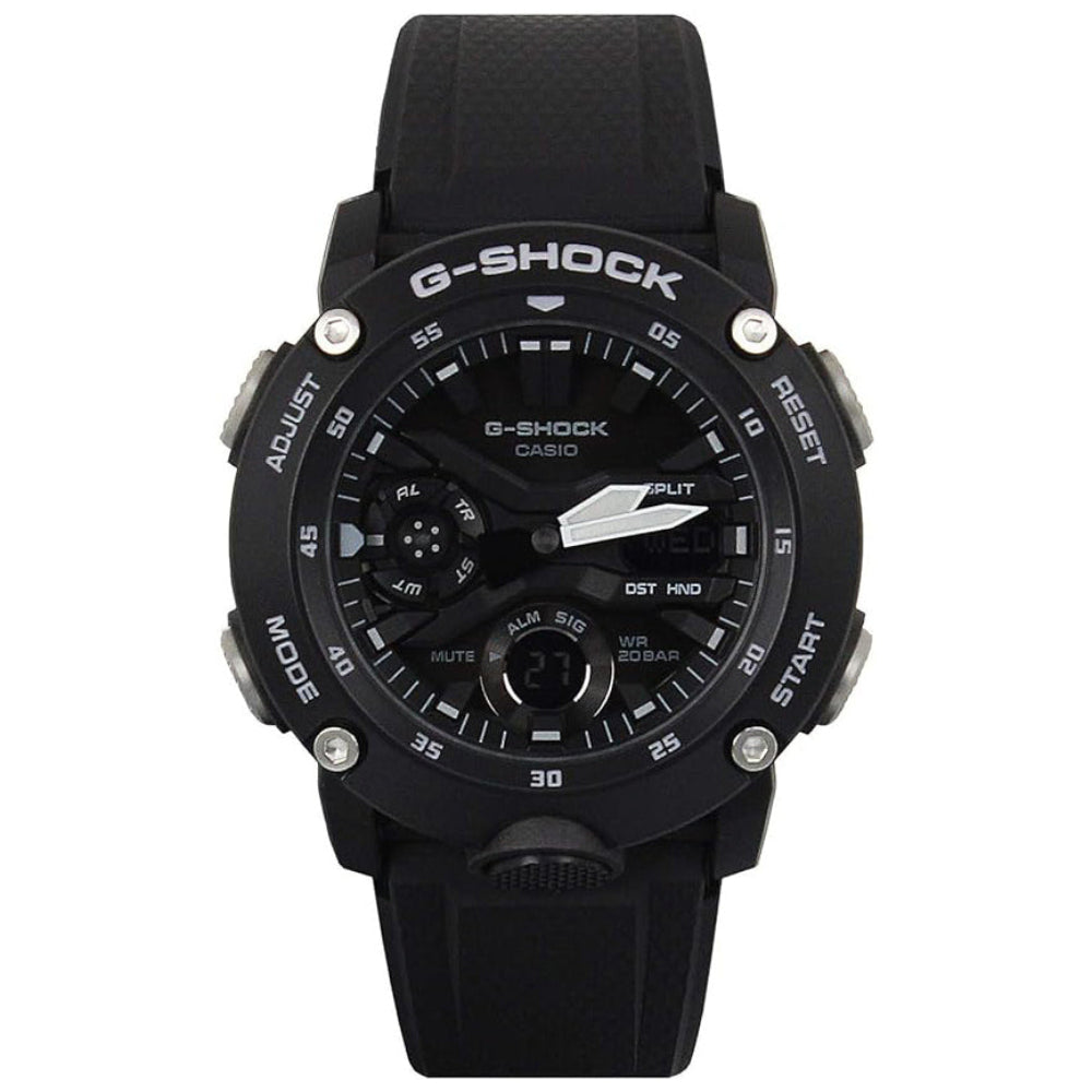 Casio Mens Black Dial Black Plastic Band Analog-Digital G-Shock Quartz ...