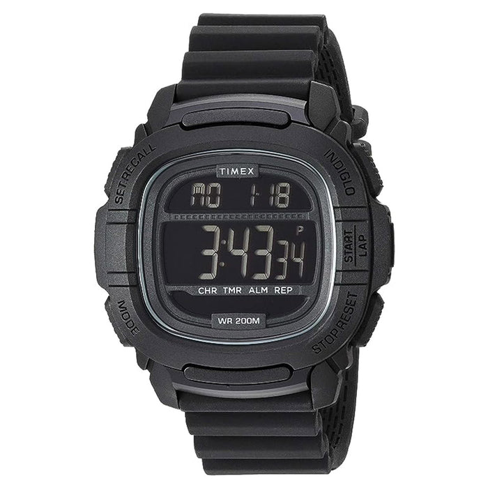 Timex Men's Command Black Dial Blue Silicone Band Quartz Watch - TW5M2 ...