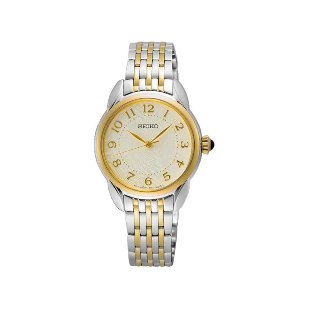 Seiko Essentials Ladies' Ivory Dial Two-tone Gold & Silver Stainless S ...