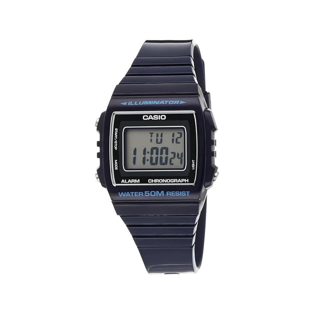 Casio Unisex Gray Dial Black Resin Band Digital Japanese Quartz Watch ...