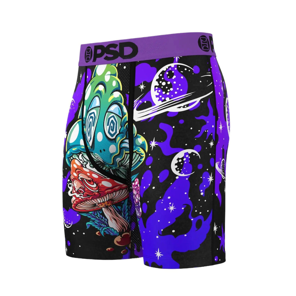 PSD Men's Multicolor Spaced Shrooms Boxer Briefs Medium Underwear - 42 ...