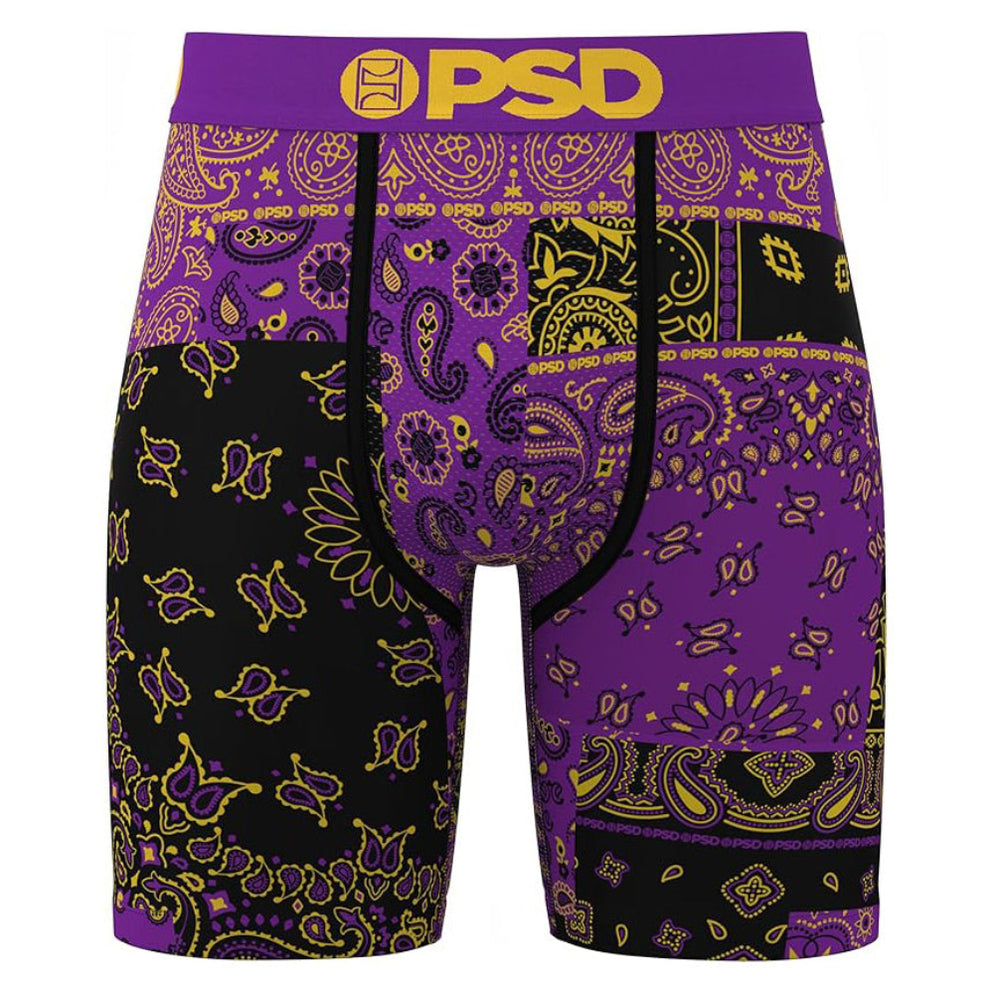 PSD Men's Multicolor Purple Maze Boxer Briefs Medium Underwear - 42518 ...