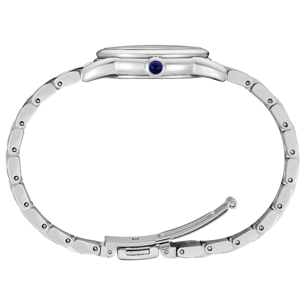 Seiko Essentials Collection Women's White Dial Silver Stainless Steel ...