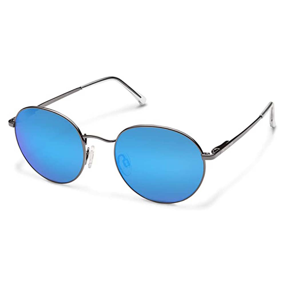 Suncloud Unisex Gunmetal Frame Blue Mirror Lens Polarized Bridge City ...