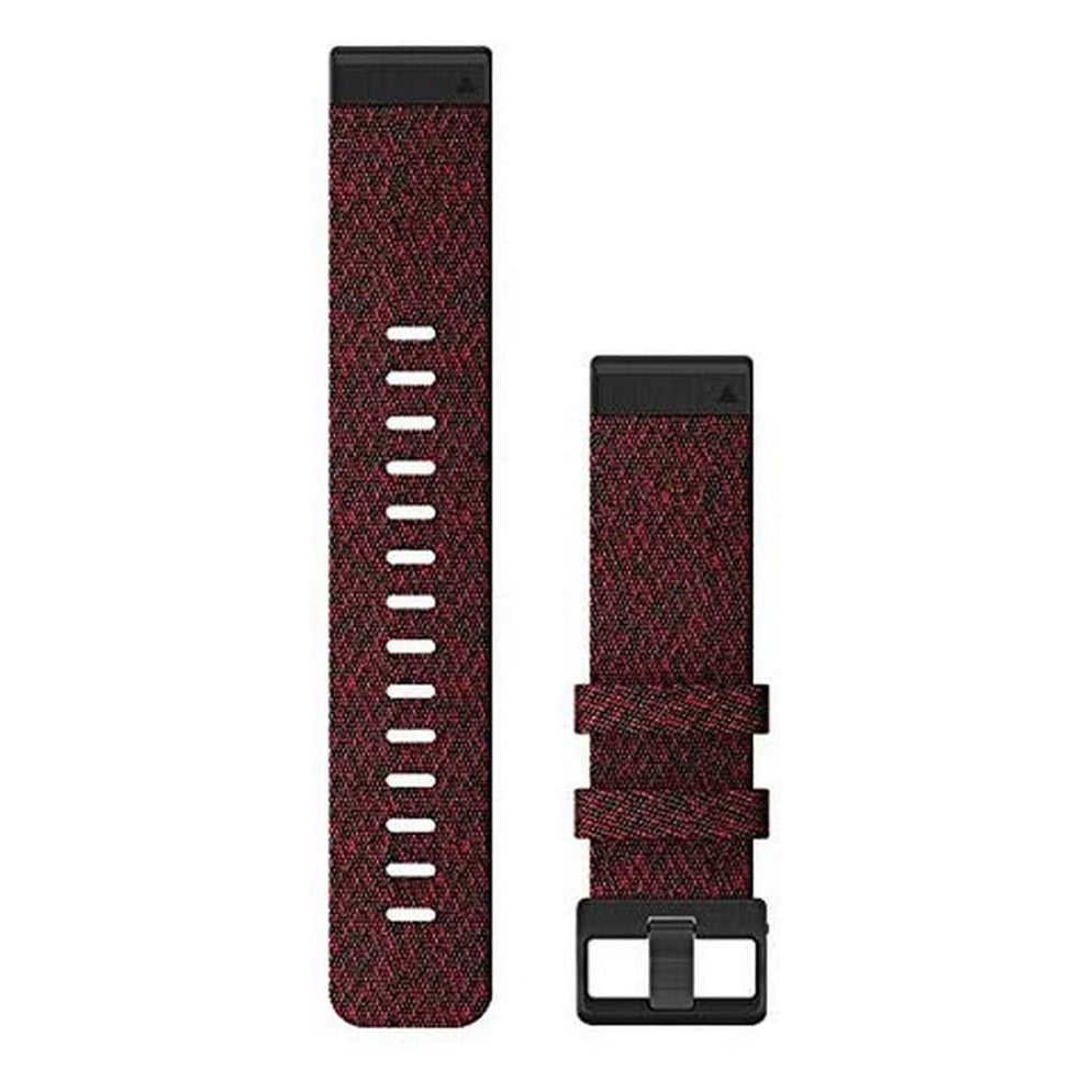 Garmin Heathered Red Nylon QuickFit Watch Band - 010-12864-06 — WatchCo